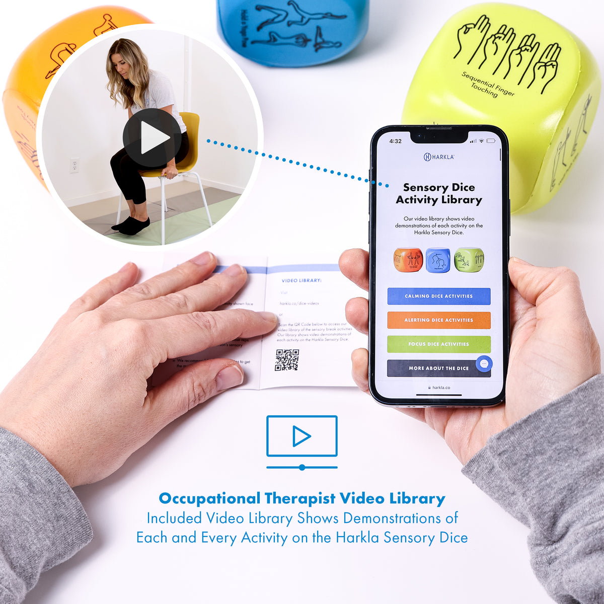 Sensory Activity Foam Dice - Harkla | Free Returns